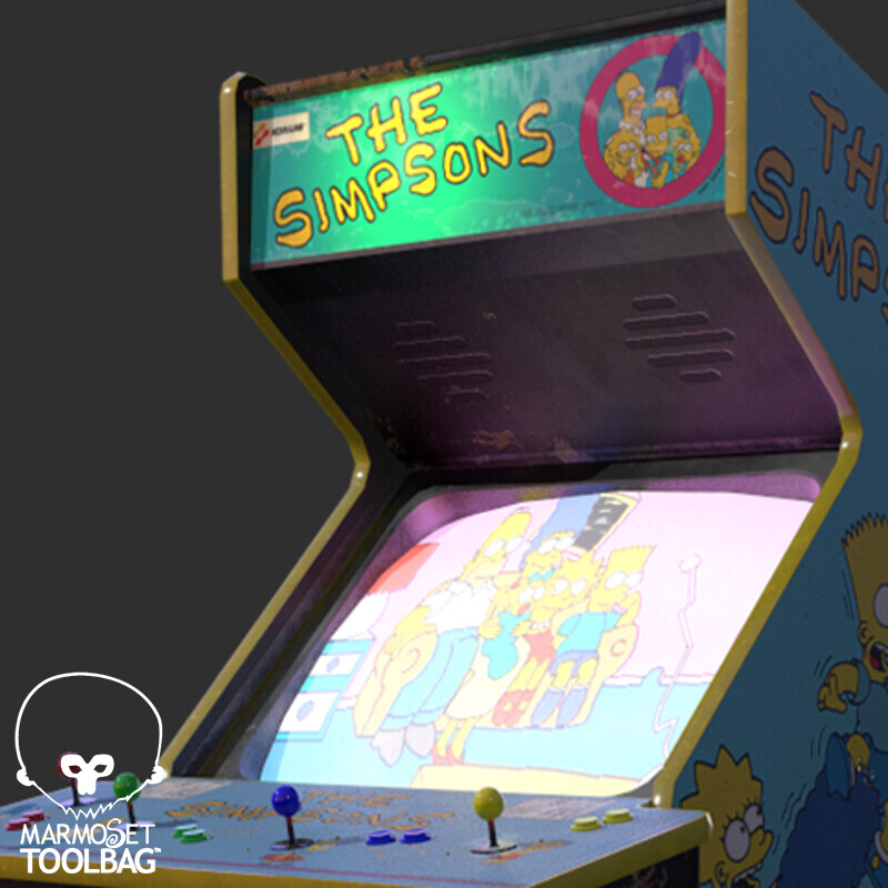 ArtStation - Simpsons Arcade Cabinet