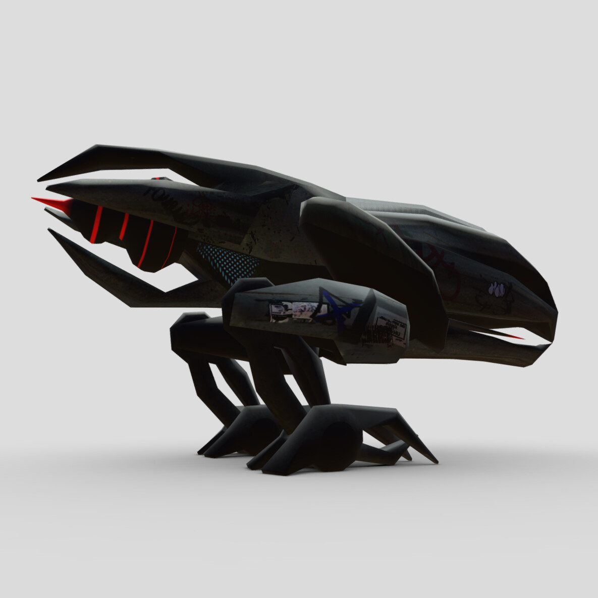 ArtStation - Raptor Riot Suppression Battle Robot