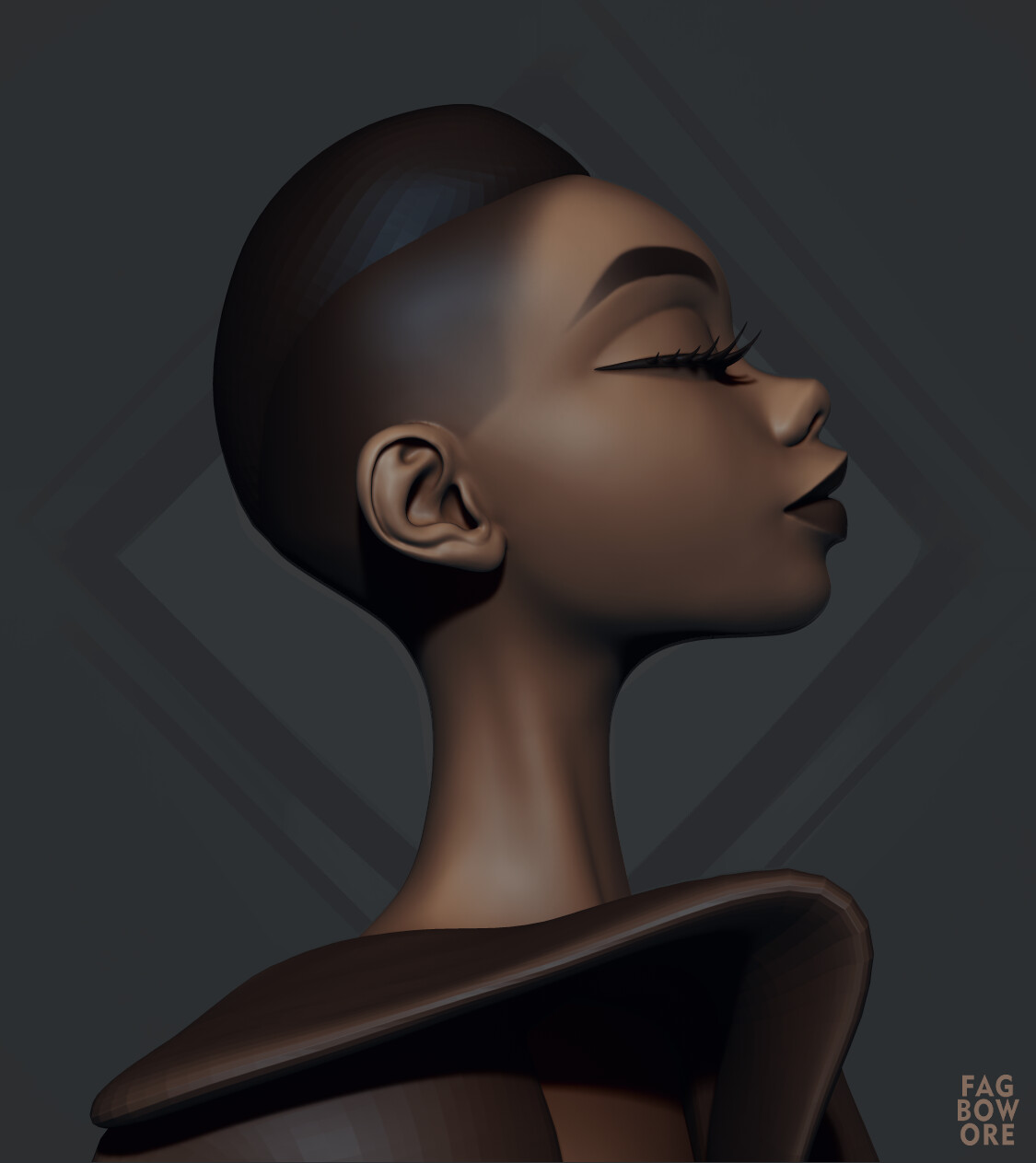 ArtStation - Stylized Female Bust