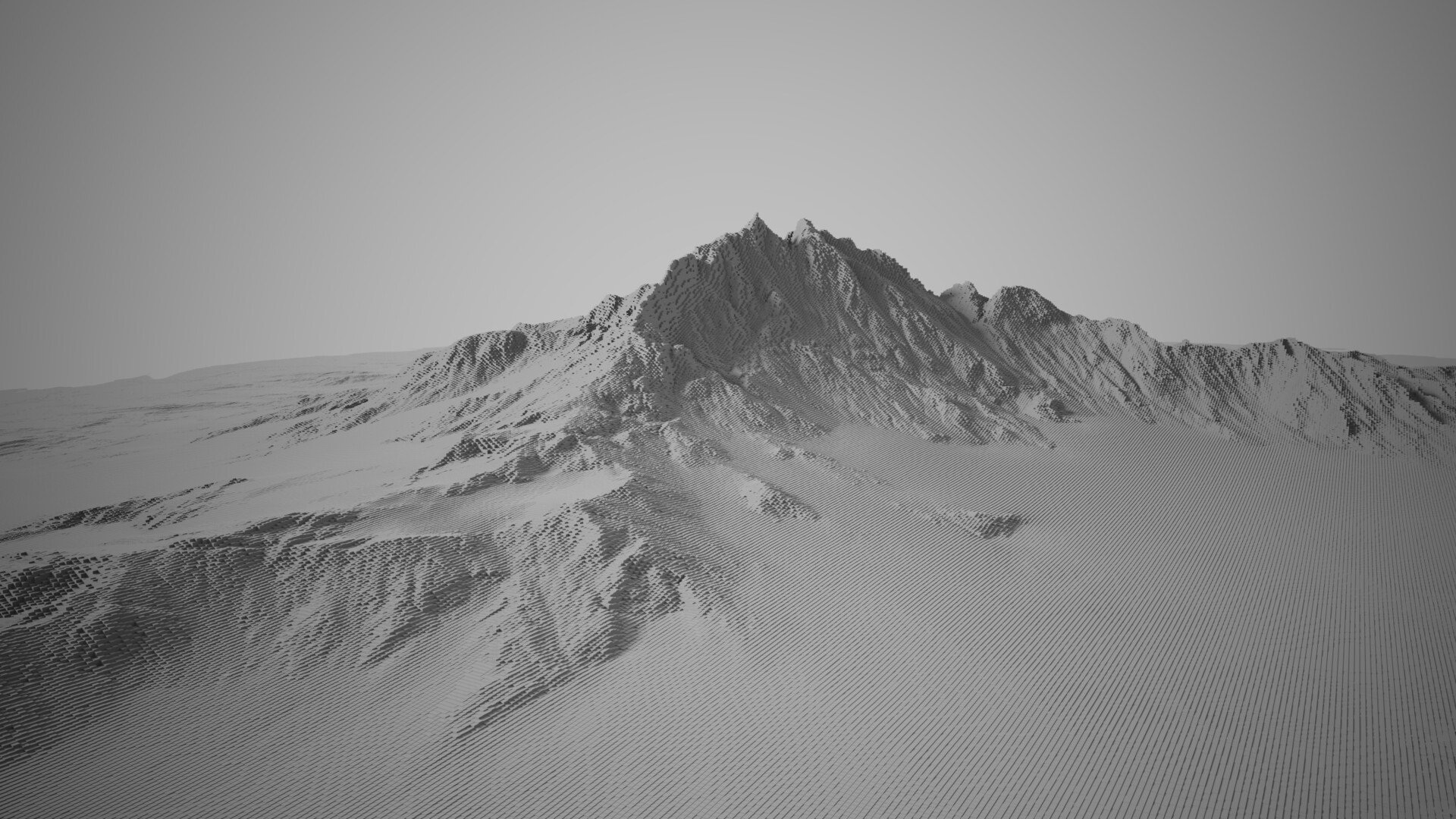 ArtStation - Voxelated Mountain