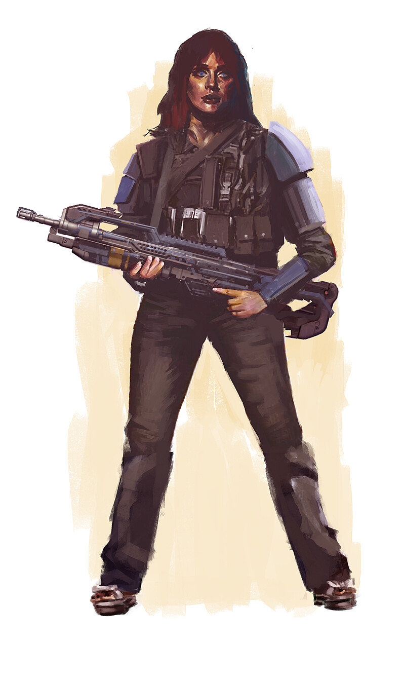 ArtStation - Postapo warriors - concept art