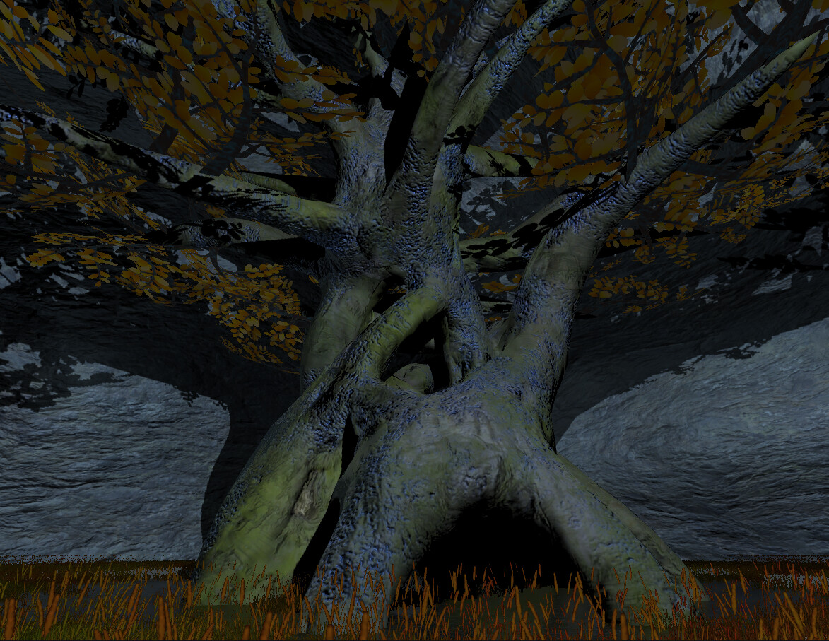 ArtStation - Diseased Tree in Cave