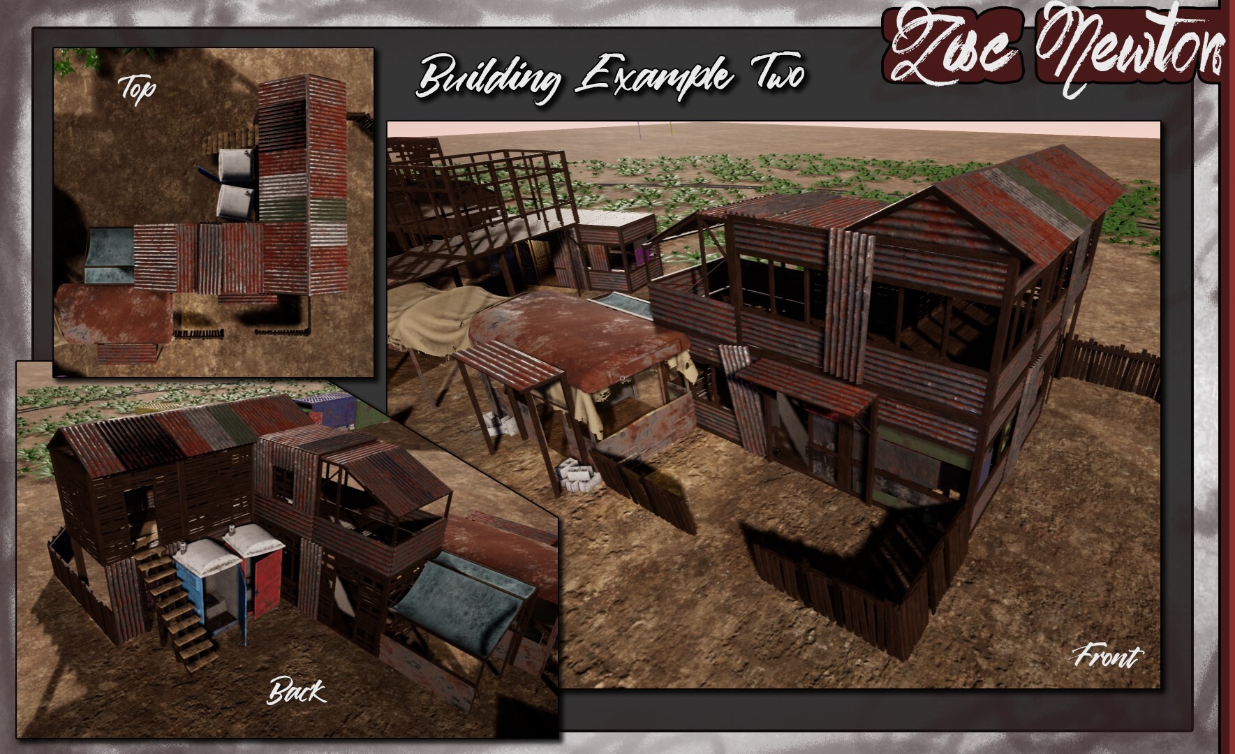 ArtStation - Post-Apocalyptic Modular Building Assets