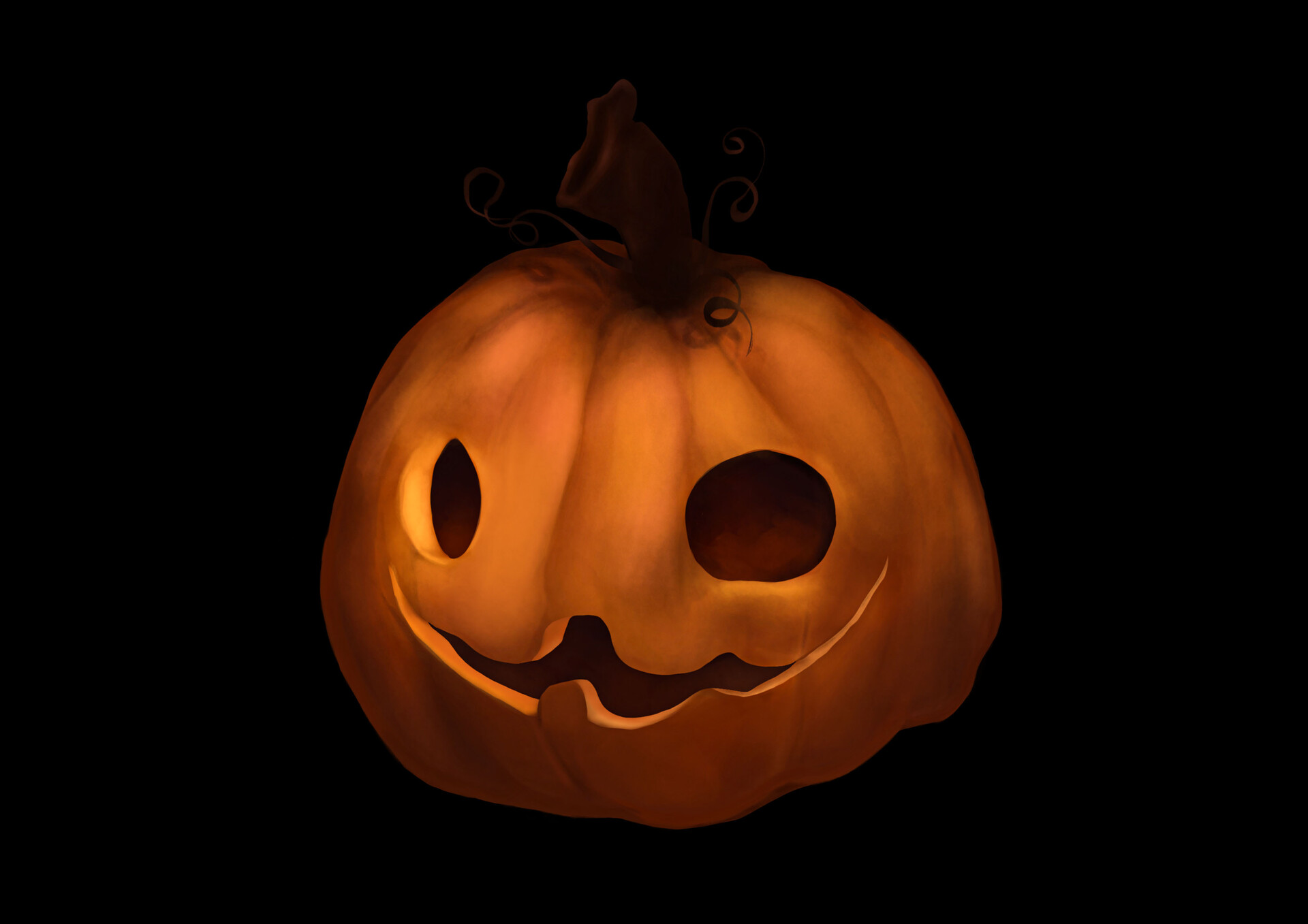 ArtStation - Pumpkin Illustration 2D