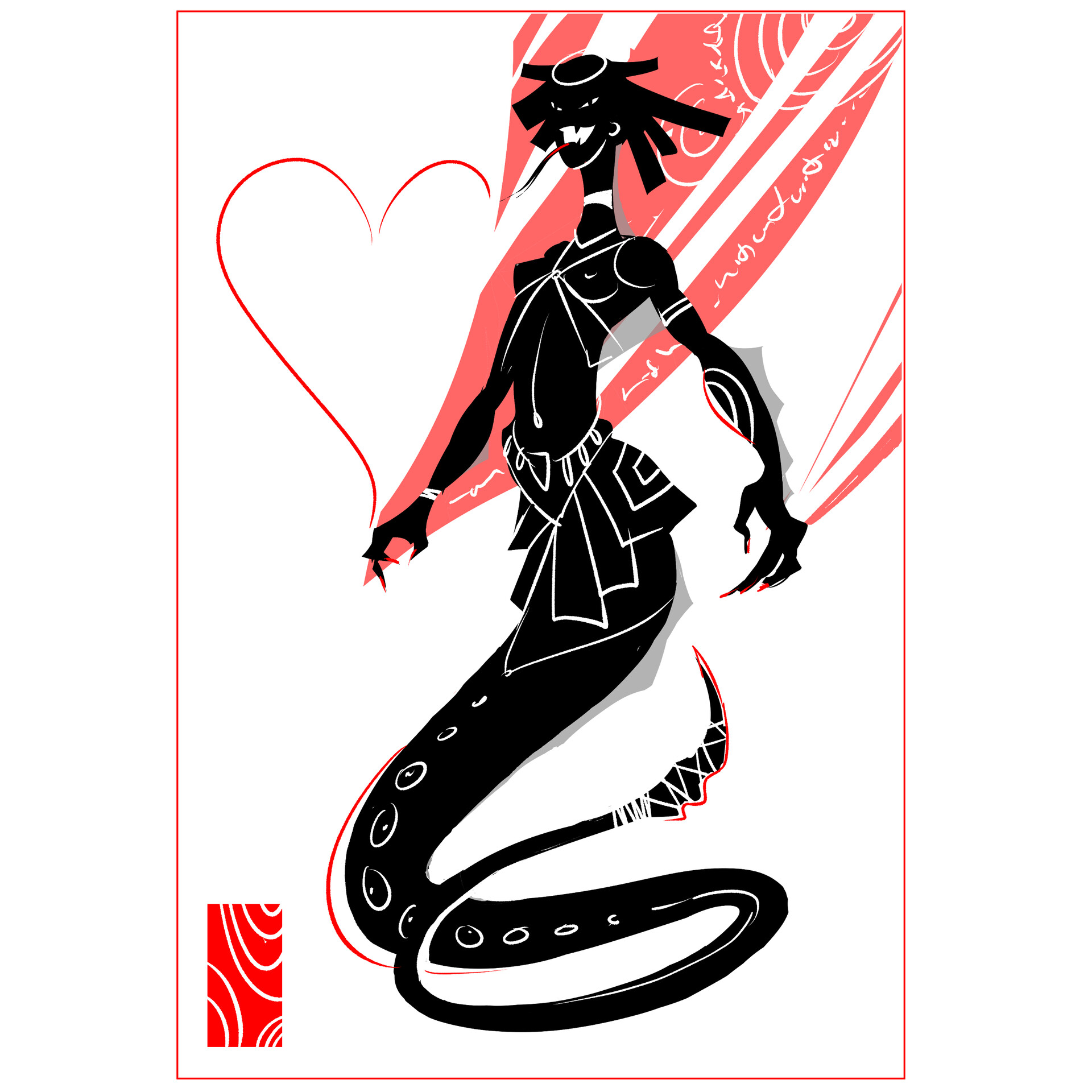 ArtStation - sketch snake girl