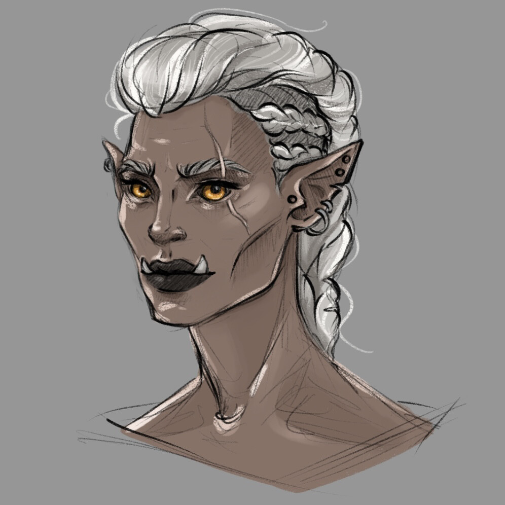 ArtStation - Book character concept art. Elf Miralissa