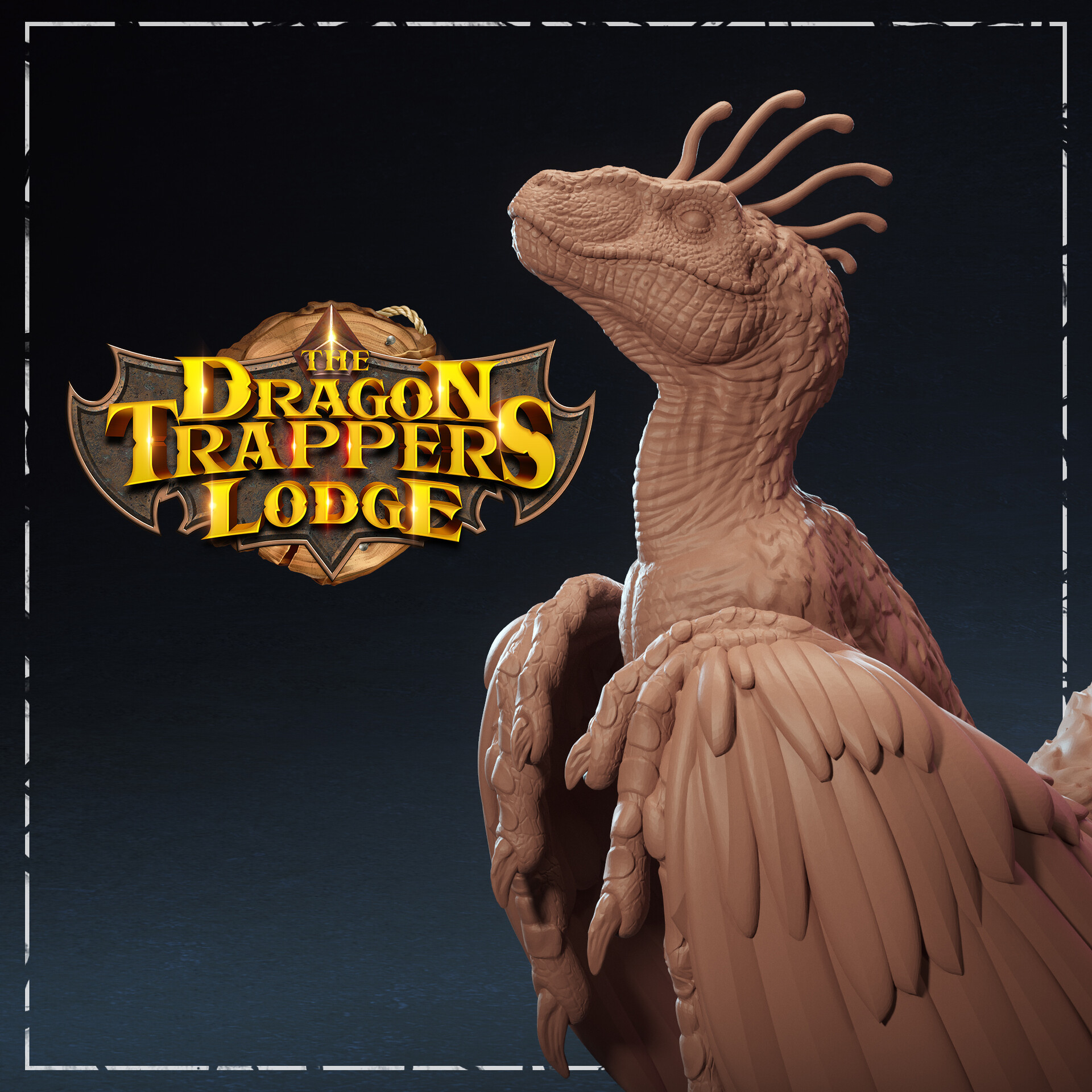 ArtStation - Winged Raptor Miniature V1