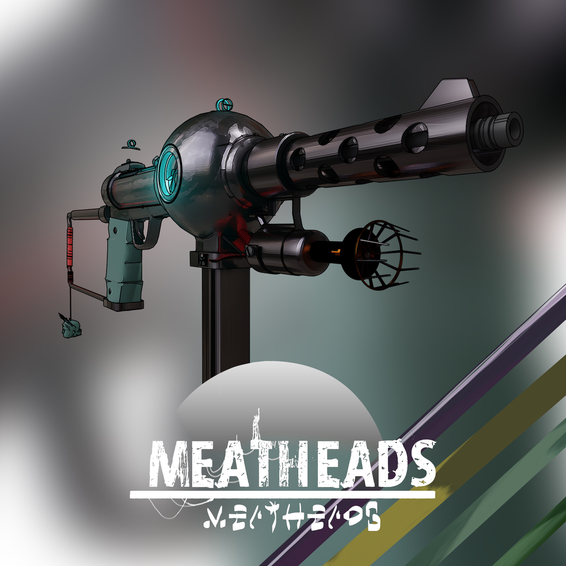 ArtStation - MEATHEADS: Sub Rail Gun [Weapon Concept}