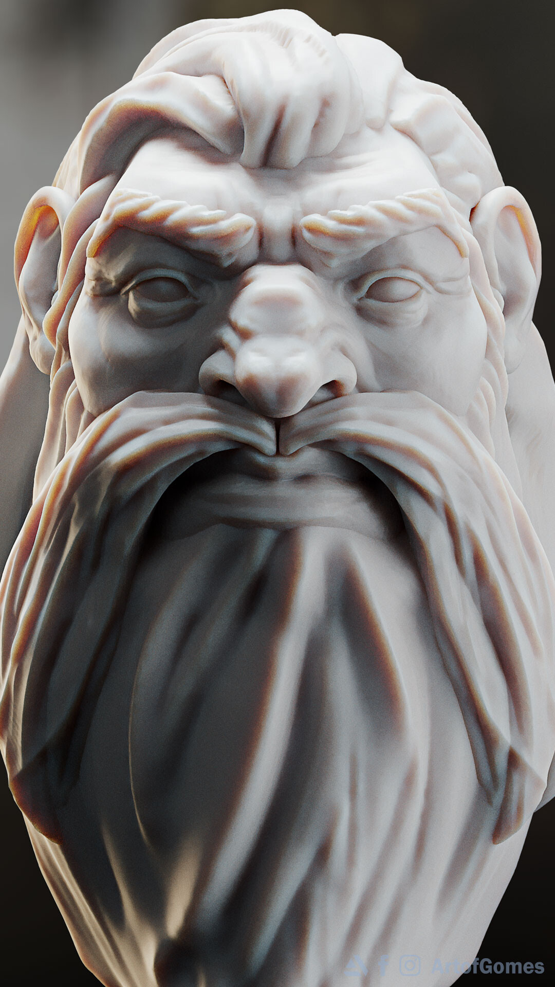ArtStation - Dwarf Face