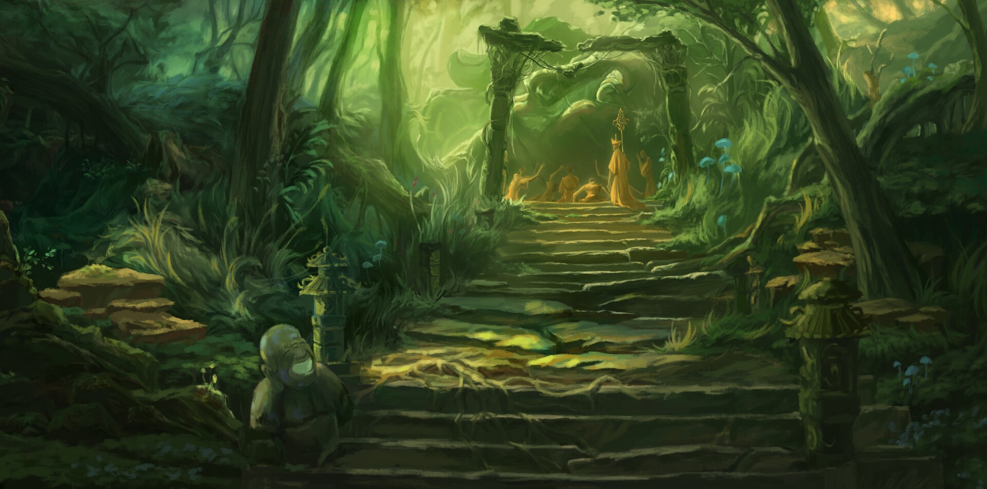 ArtStation - The fallen Buddhism