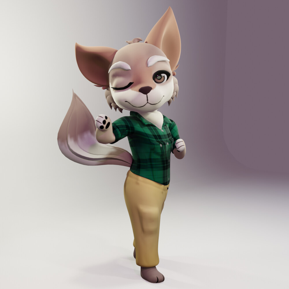 ArtStation - Render furry Chibi 3D