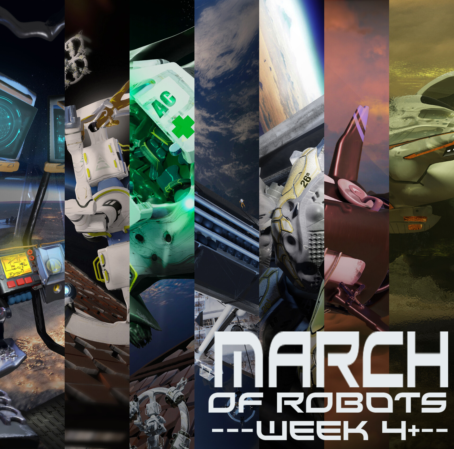 ArtStation - MARCH OF ROBOTS 2021- Week 04