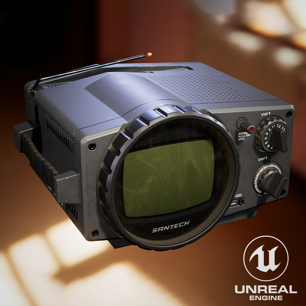 ArtStation - 70's Portable TV