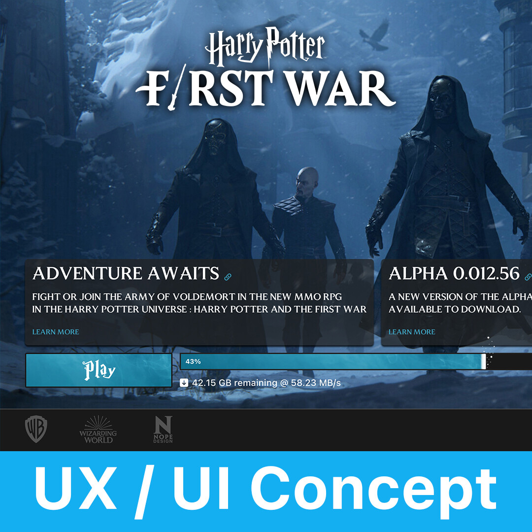 Daniel Morena - Harry Potter MMORPG Launcher Concept