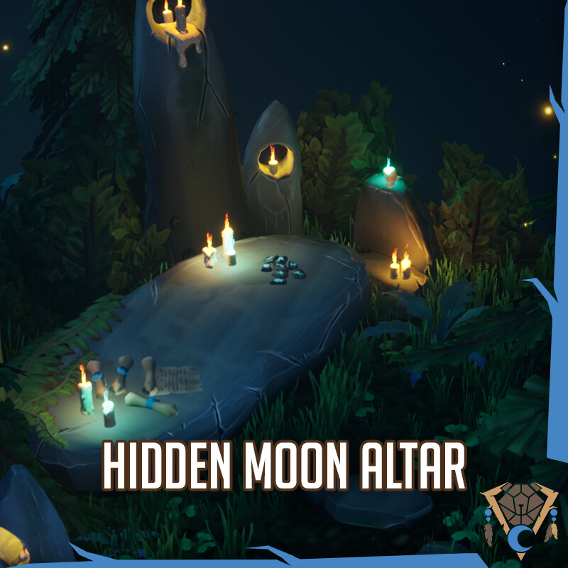 ArtStation - The hidden moon altar