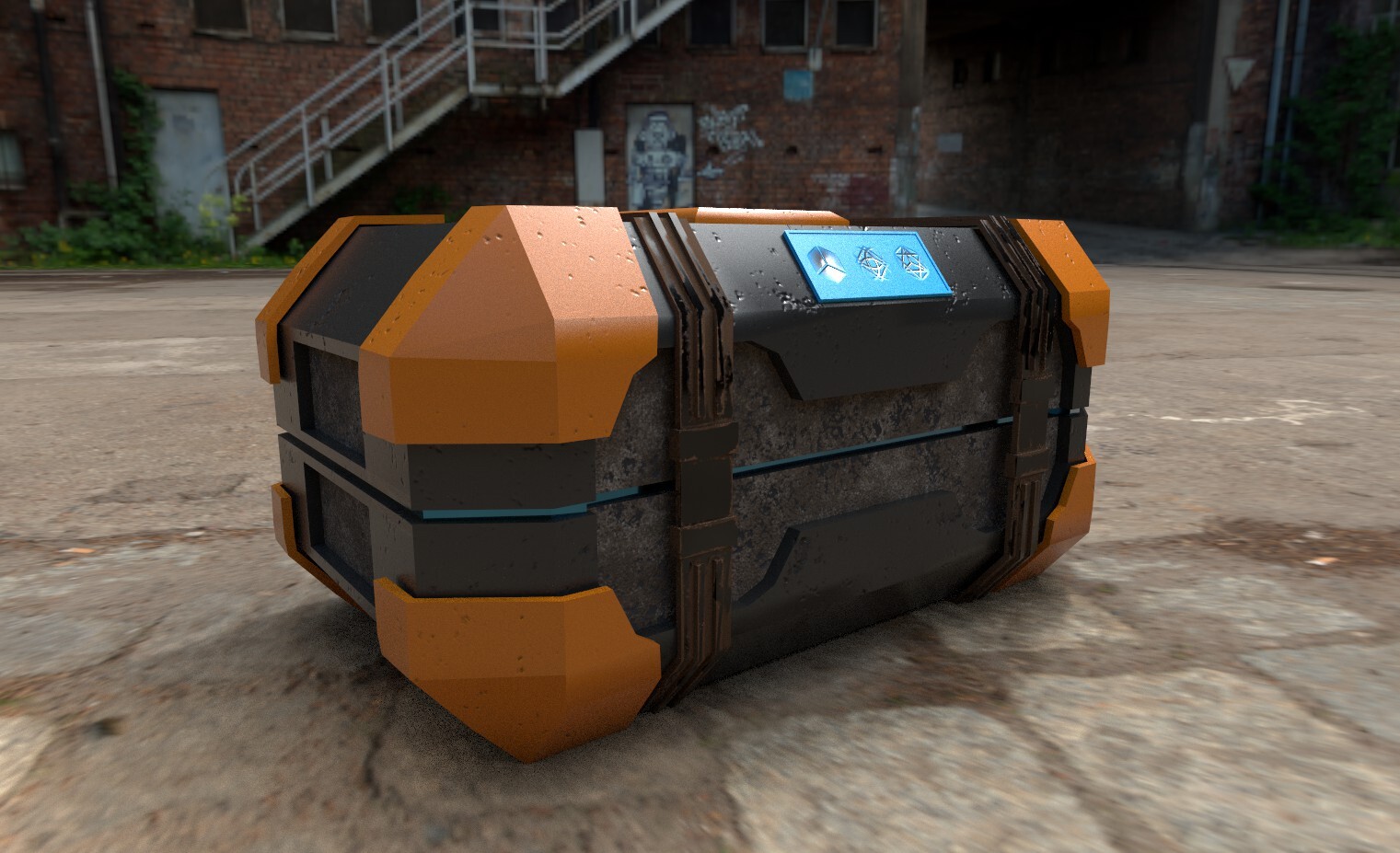 ArtStation - Gaming Crate-02 (Prop Modelling)