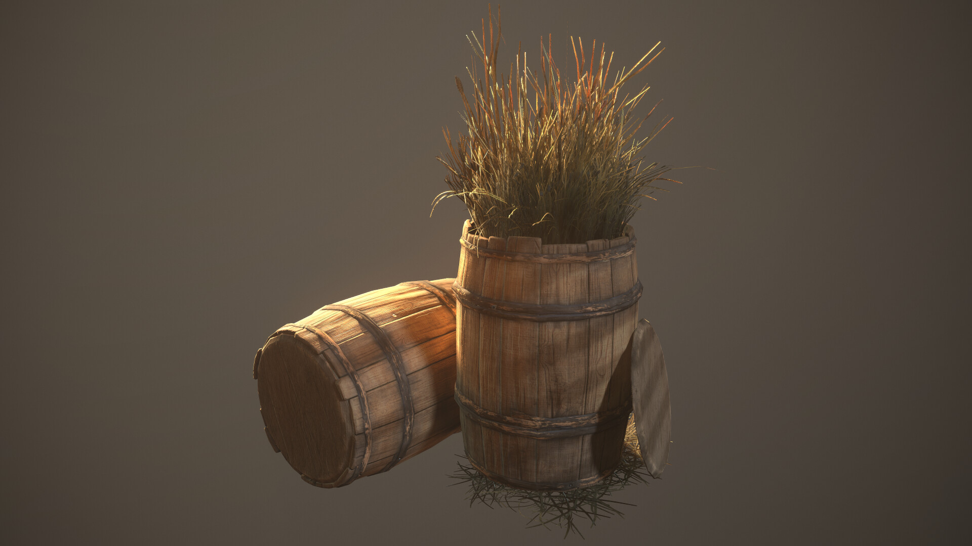 ArtStation - Stylized Barrels
