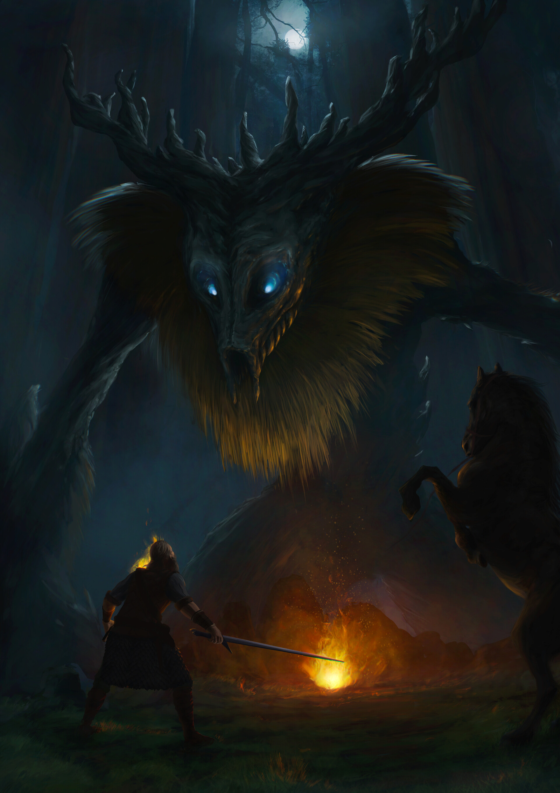 ArtStation - Leshy, the forest god.