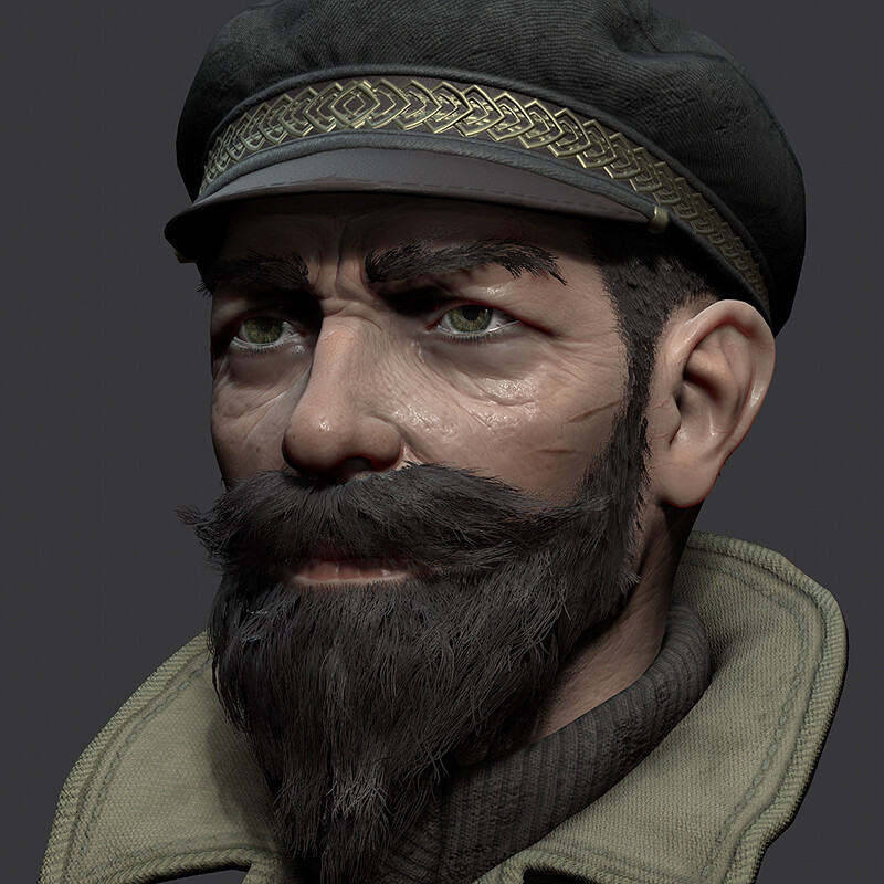 ArtStation - Old Hunter Bust