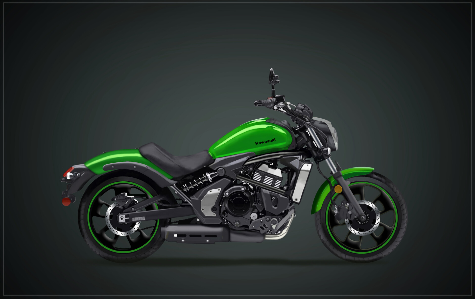 ArtStation - KAWASAKI - VULCAN S (Digital-Painting)