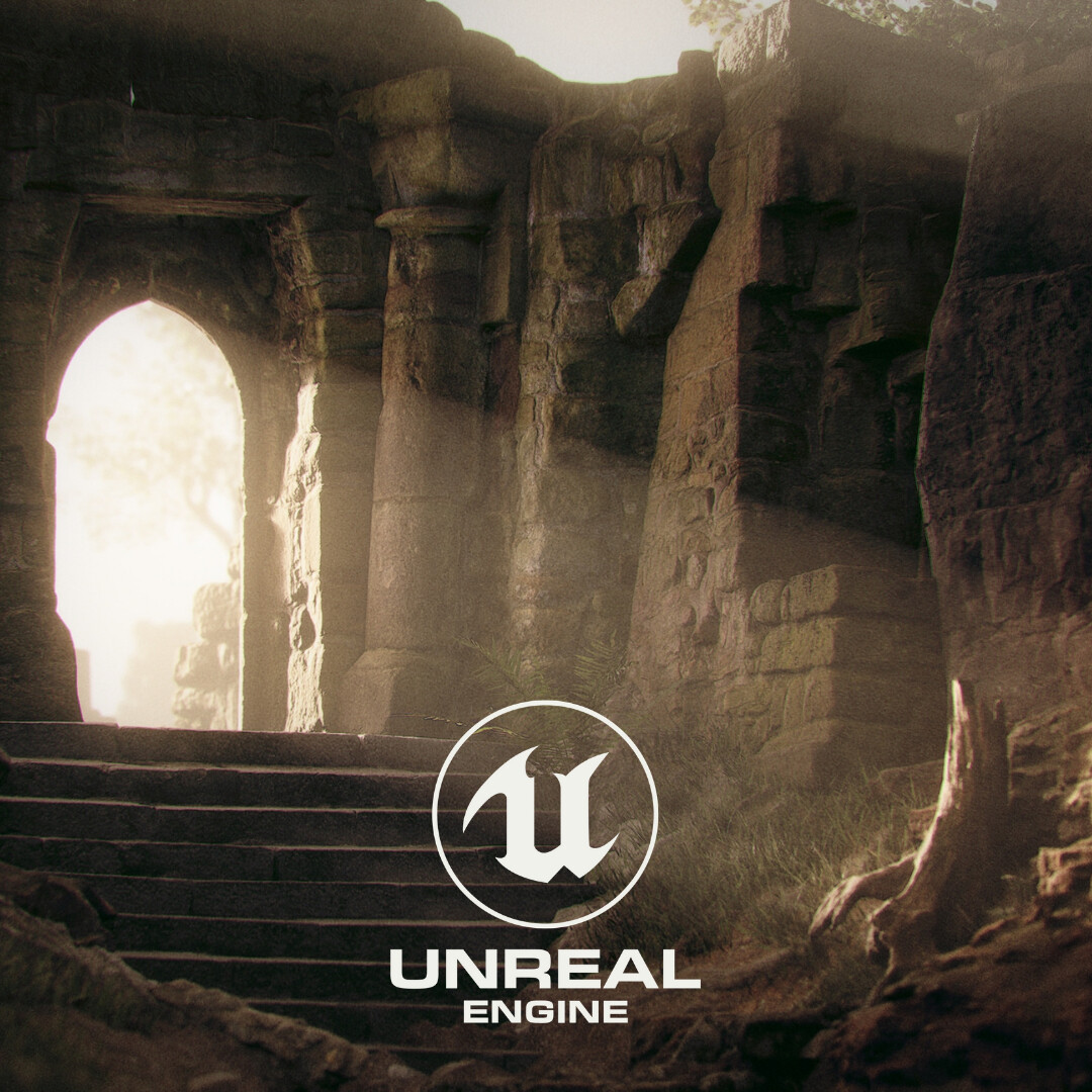 ArtStation - Ruins Environment Example Scene - UE4