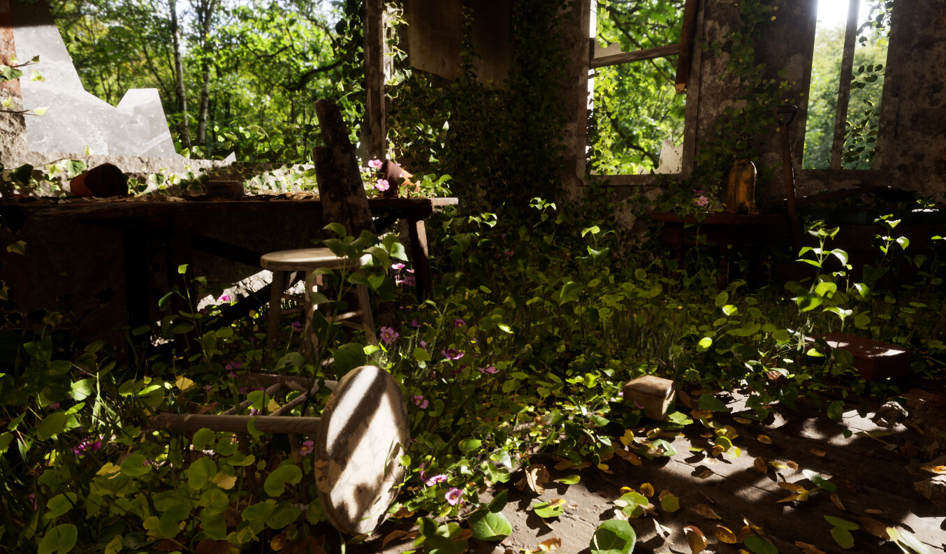 ArtStation - Abandoned Bedroom