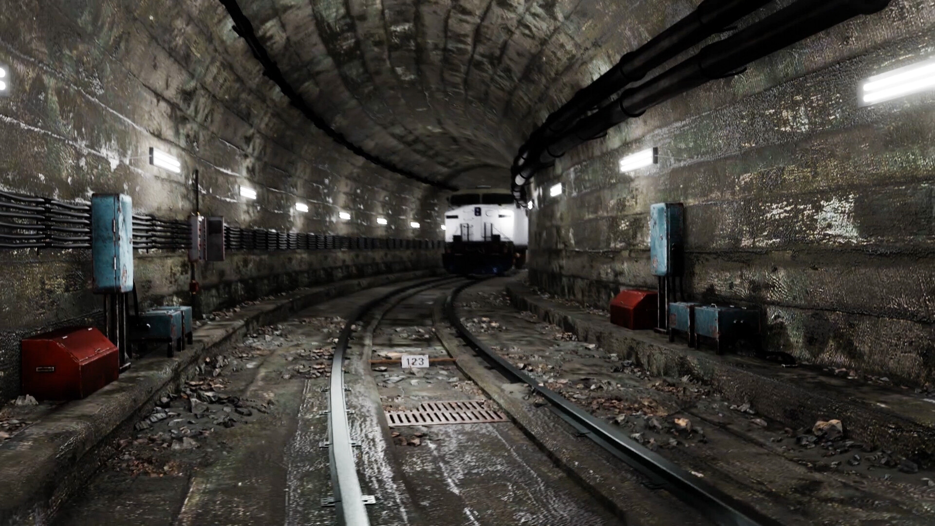 ArtStation - (Edit) Train in a Tunnel Scene Animation+Audio