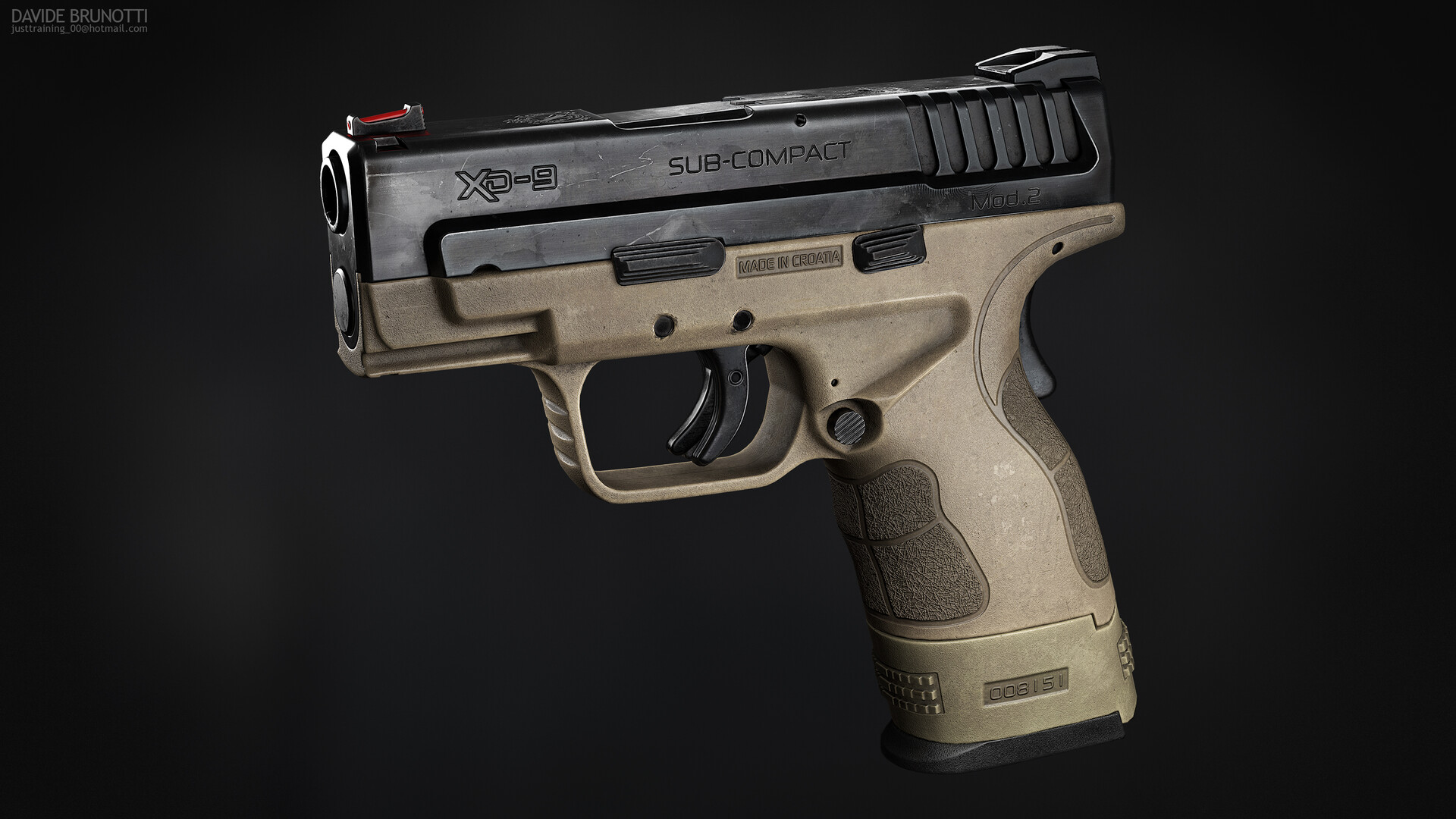 ArtStation - Springfield XD sub-compact mod2