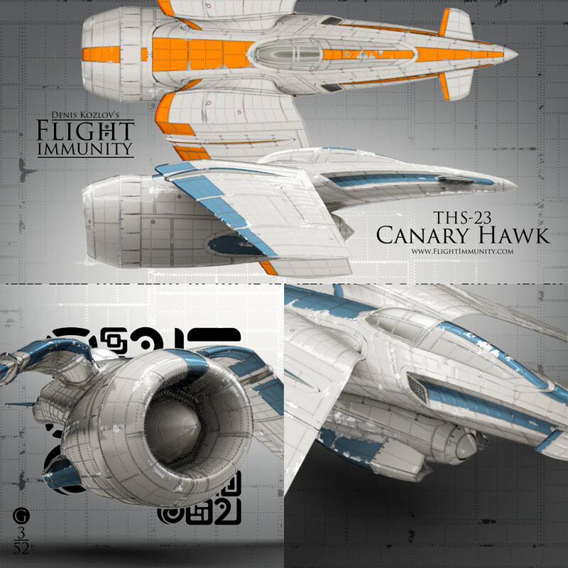ArtStation - No.305 - THS-23 Canary Hawk