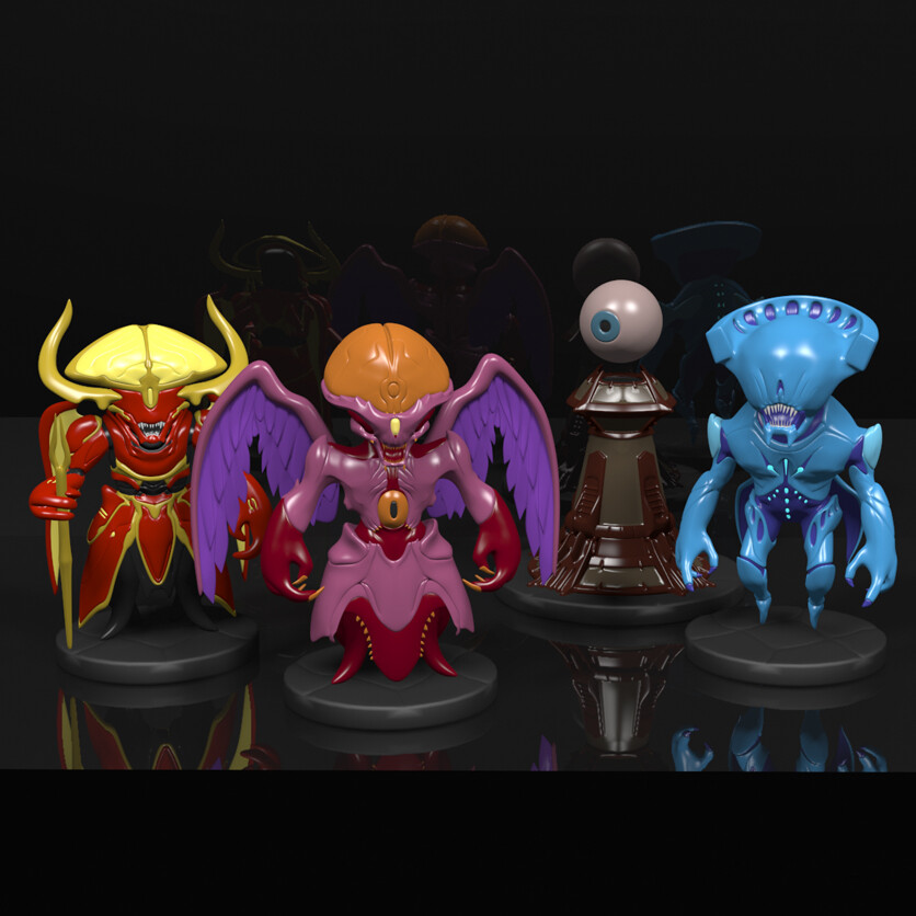 ArtStation - Demon Figures | The Ancient Gods, Part I