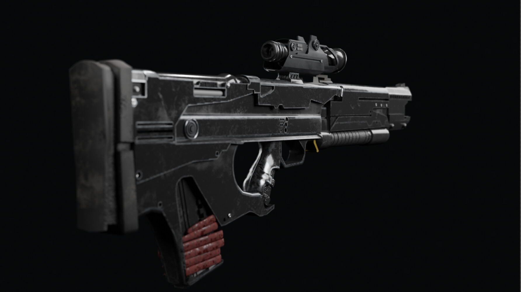 ArtStation - LOW POLY Game Weapon Asset