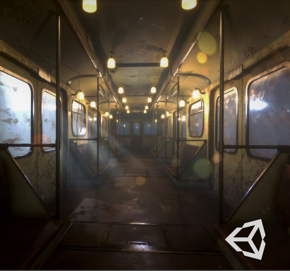 ArtStation - Russian Damaged Subway Wagon