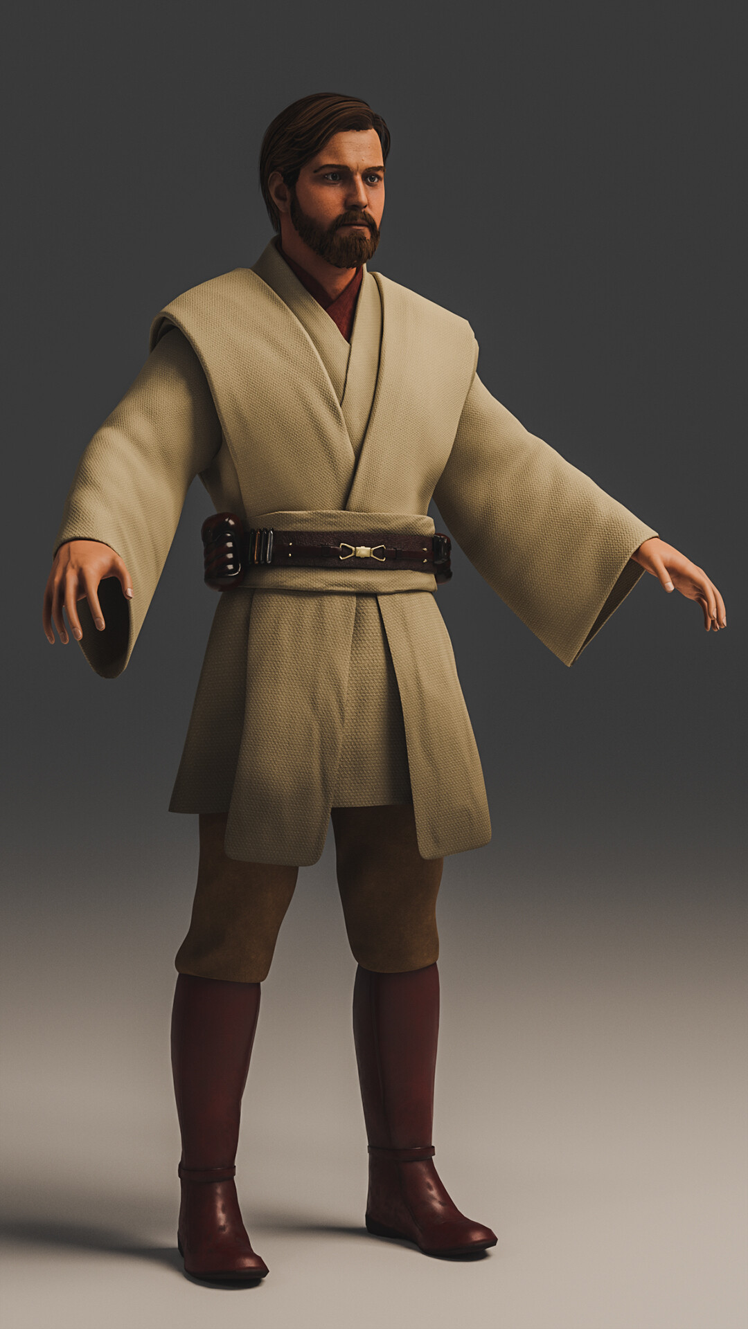 ArtStation - Obi Wan 3d model for Vtuber (January 18), Andrey Bykov