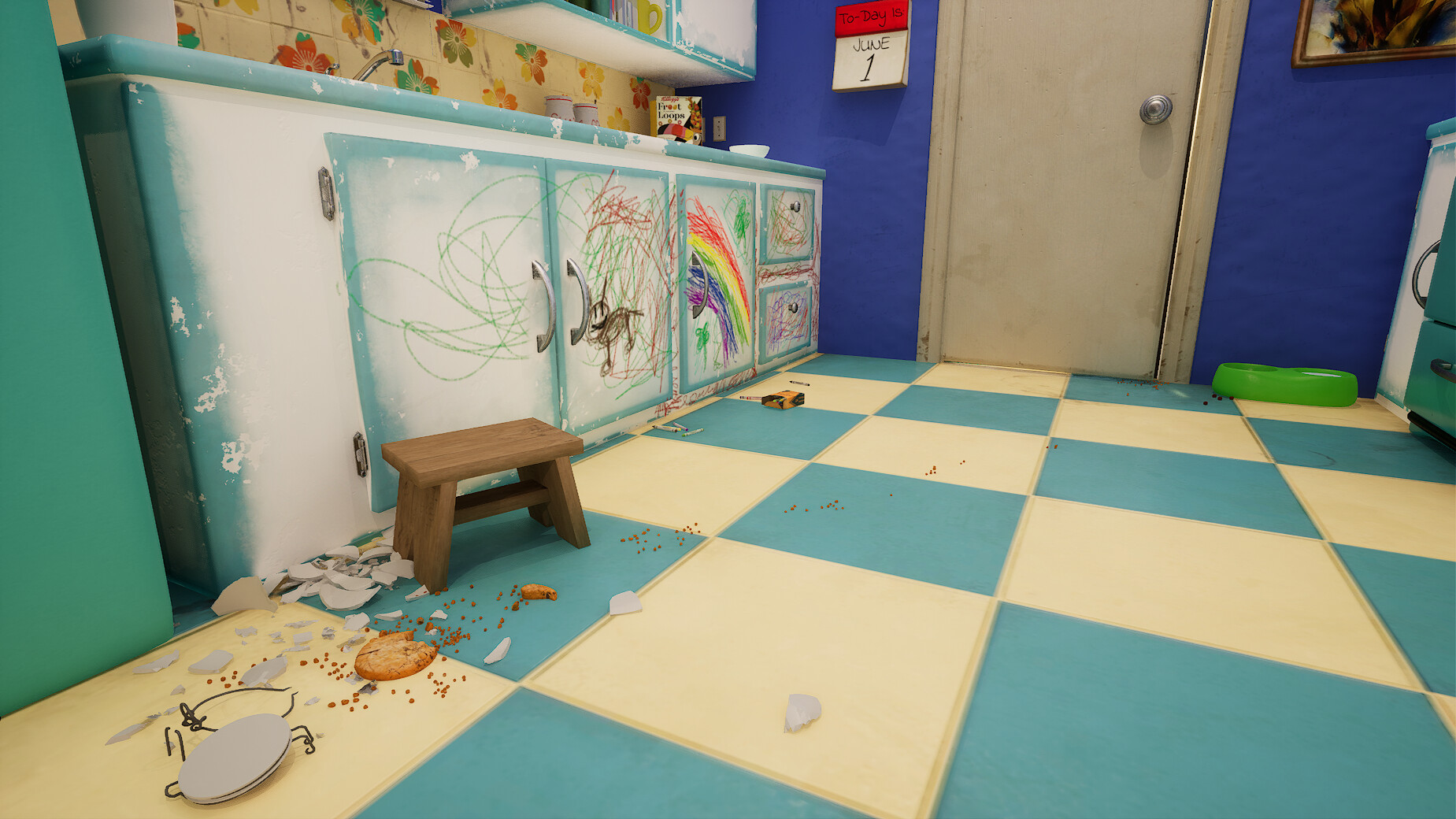 ArtStation - Kitchen Crime Scene