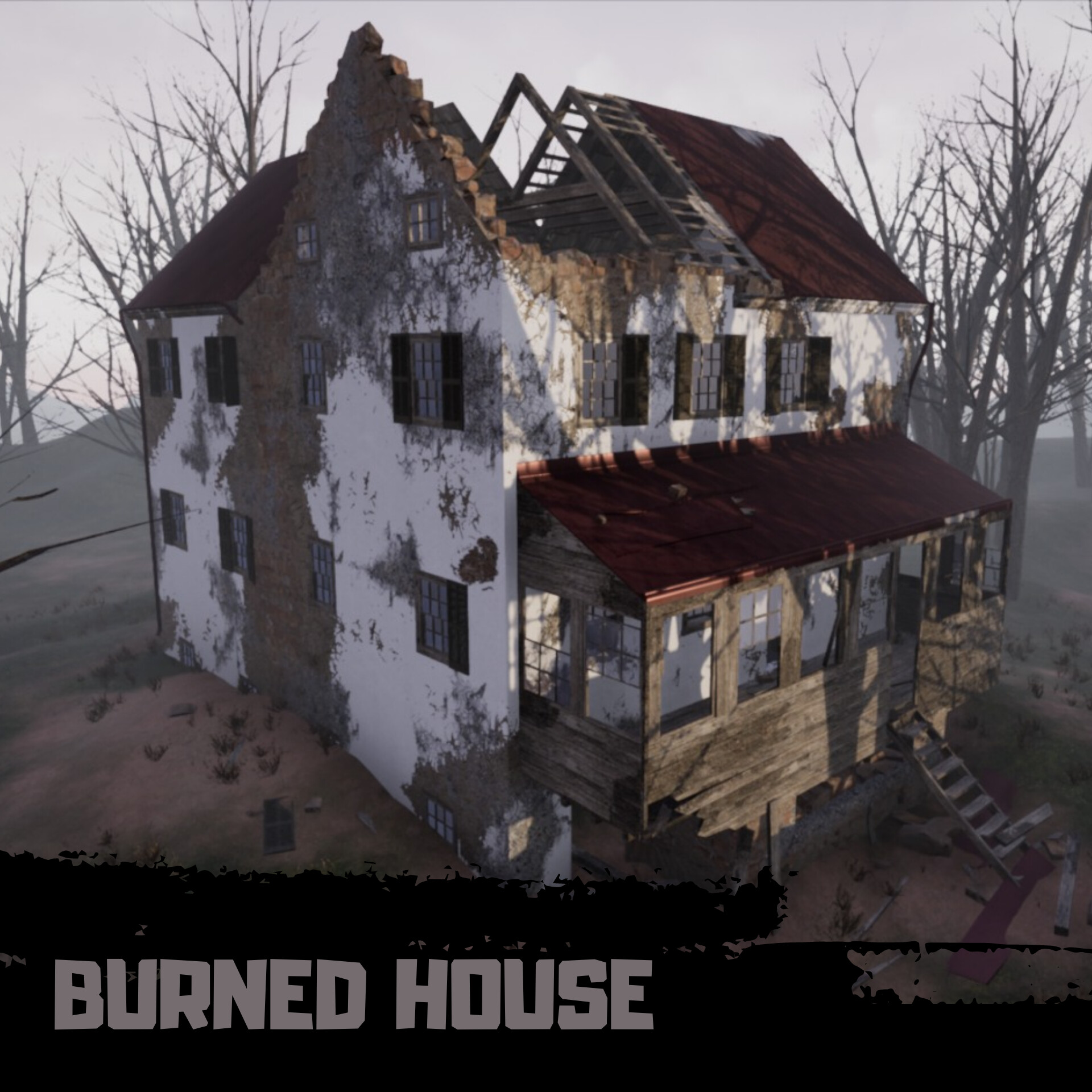ArtStation - Burned House