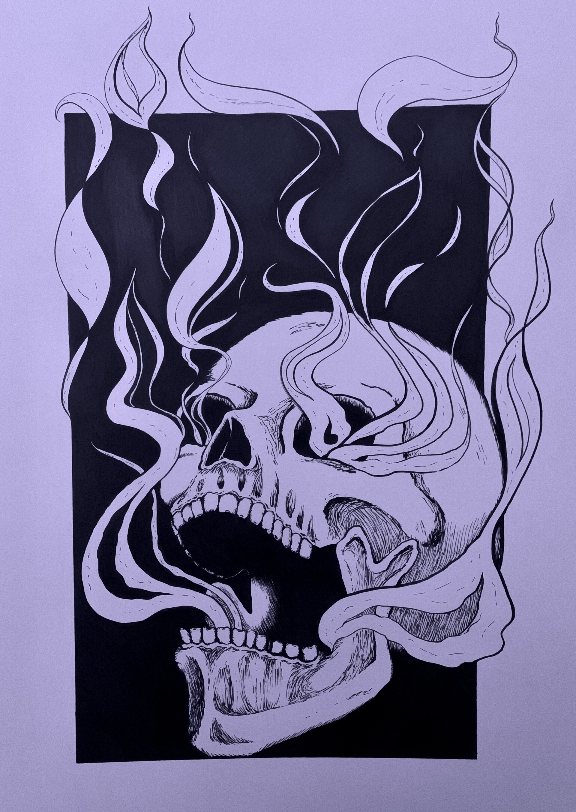 ArtStation - Smoking Skull