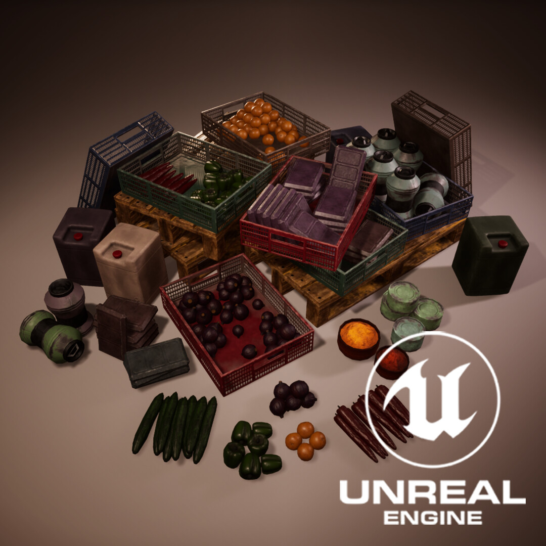 ArtStation - Market Props (Sci-Fi Bazaar Project)