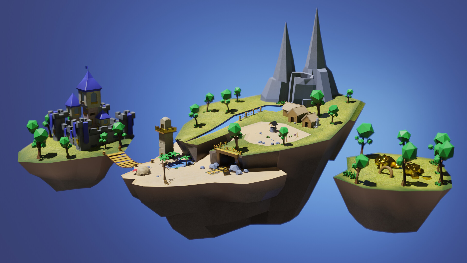 ArtStation - Low Poly Island