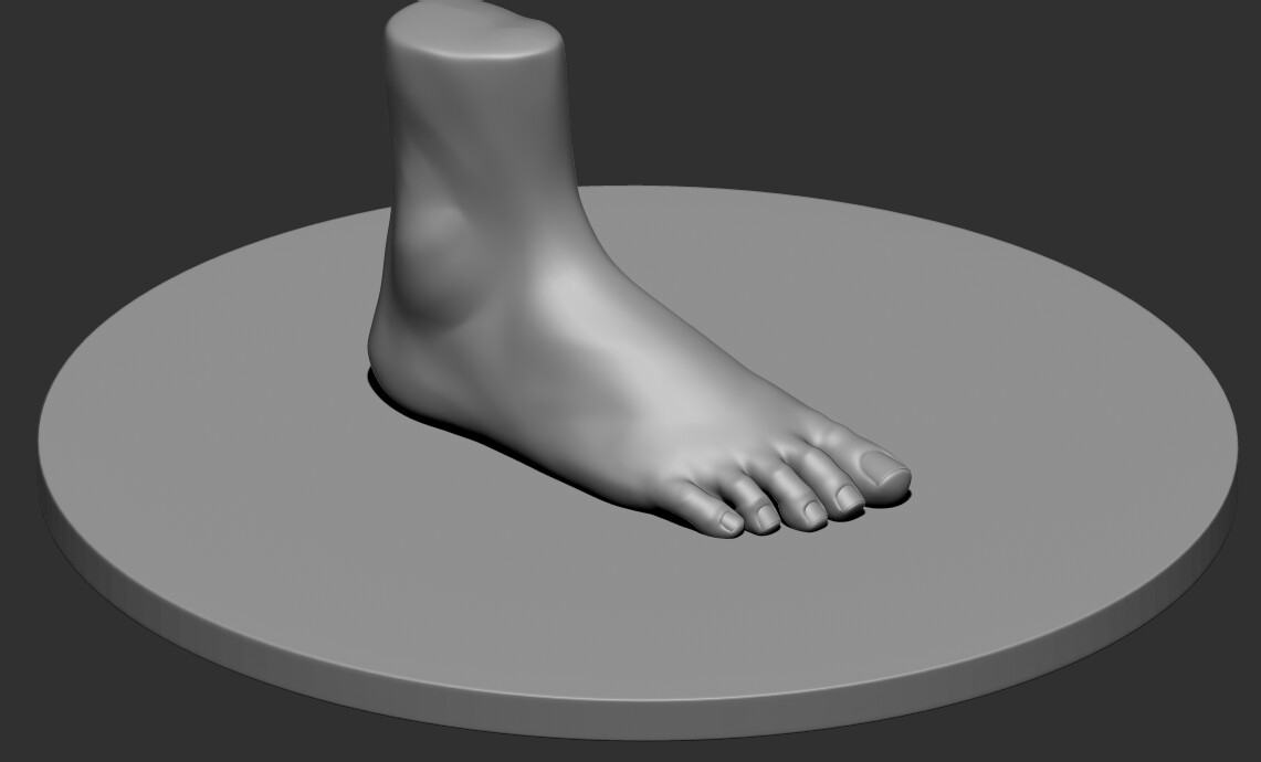 ArtStation - My 1st and 2nd Foot Sculpt