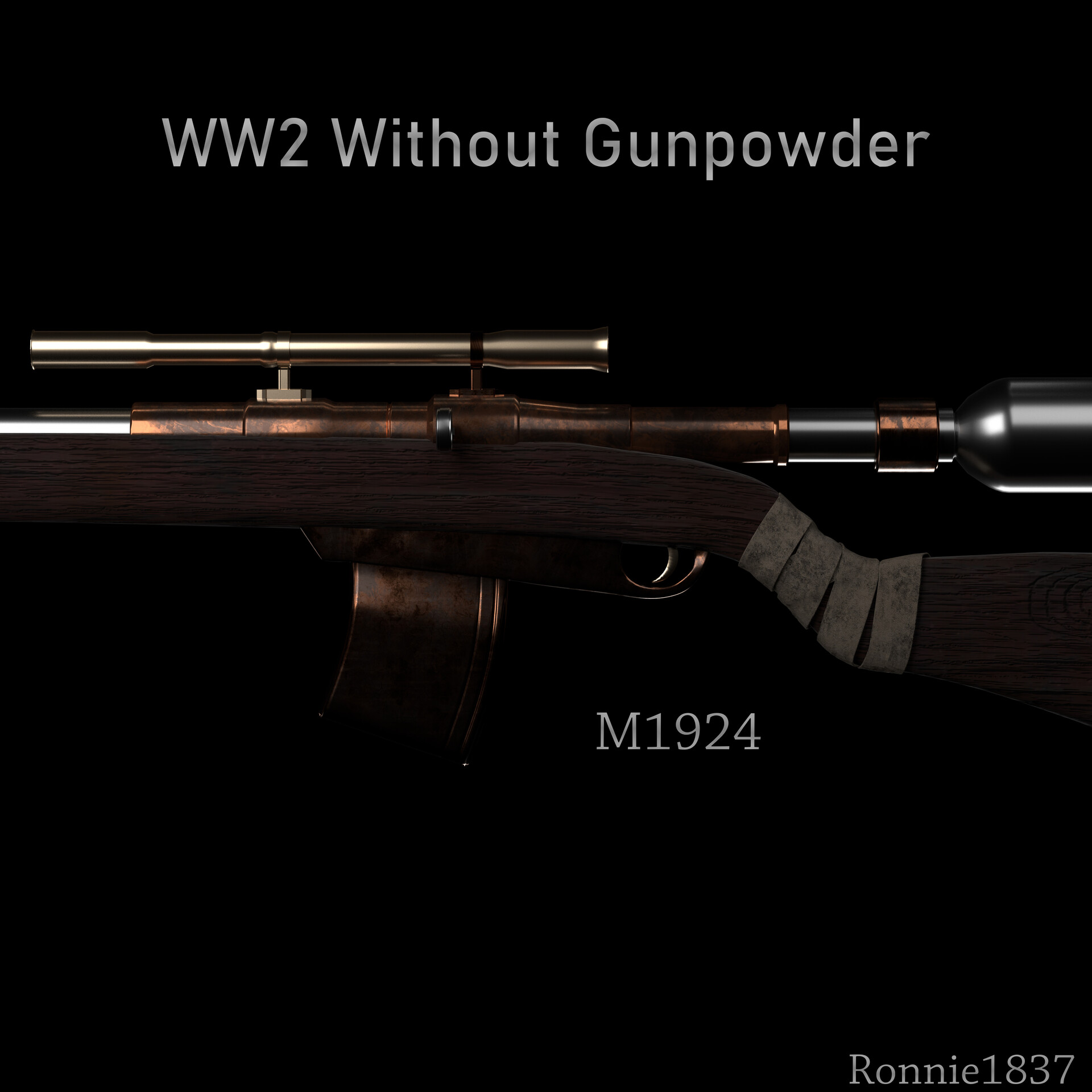 ArtStation - WW2 Without Gunpowder Collection - M1924 Rifle