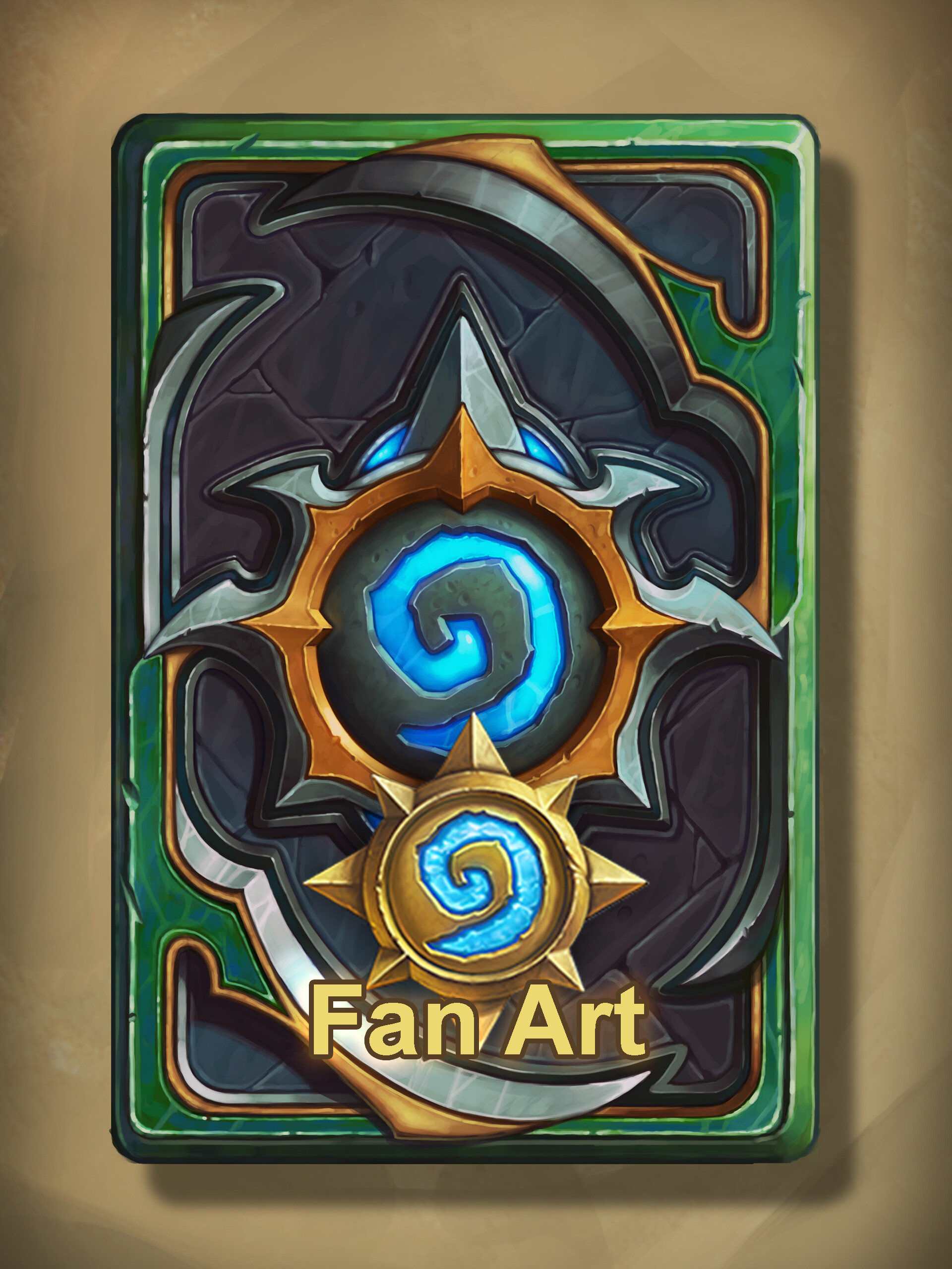 ArtStation - The Wardens card back, hs fan art