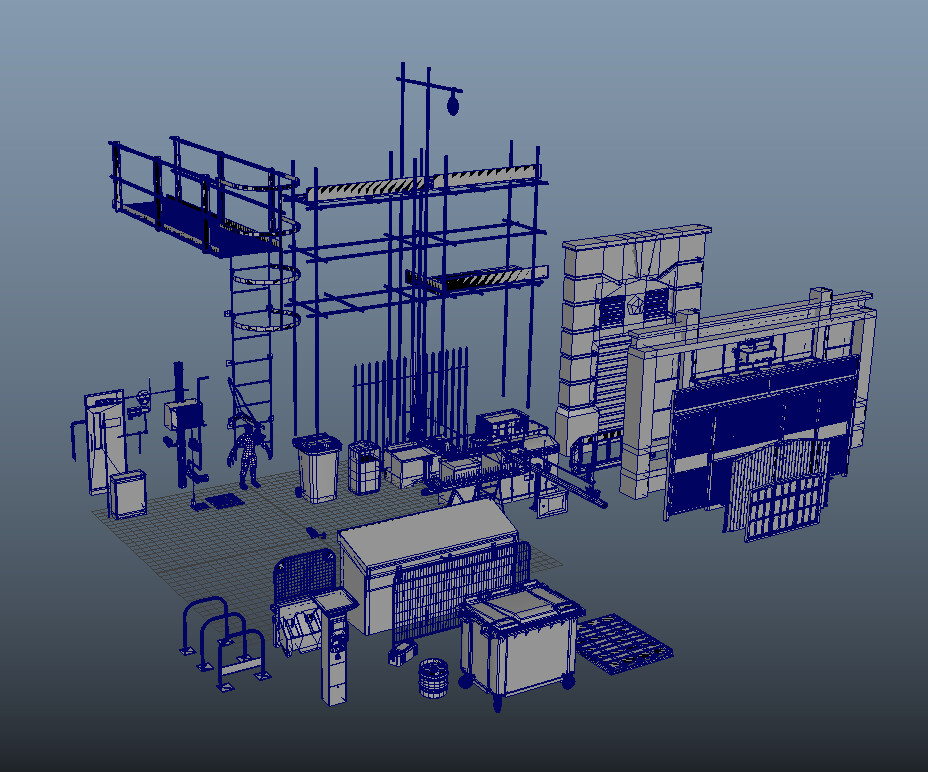 ArtStation - Project No.4: Exhibit London - Progression (Maya)