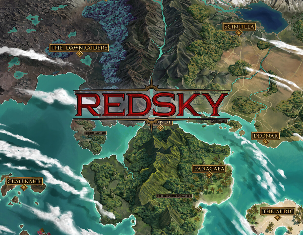 ArtStation - Redsky - Dema World Map