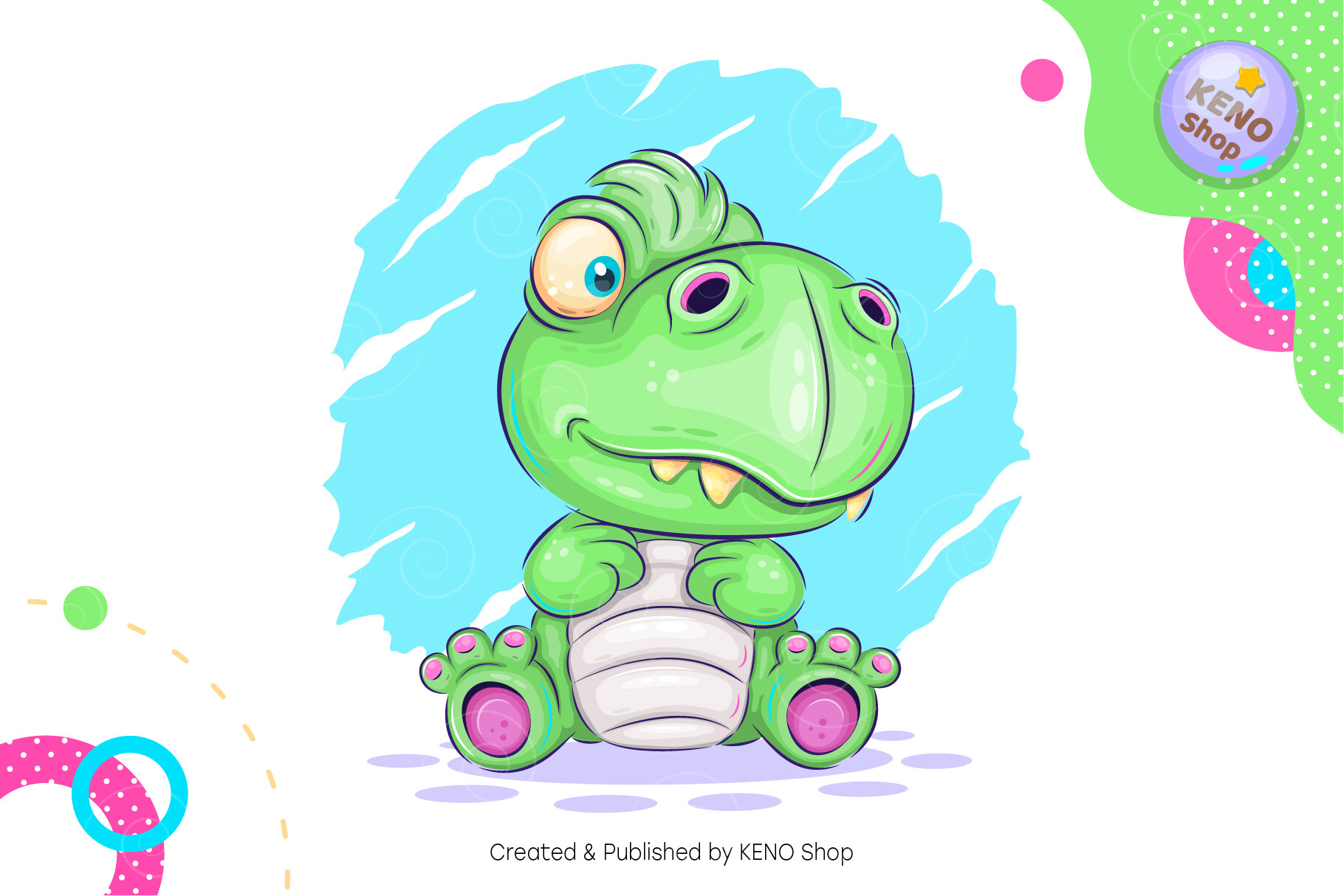 ArtStation - Cartoon little Dino