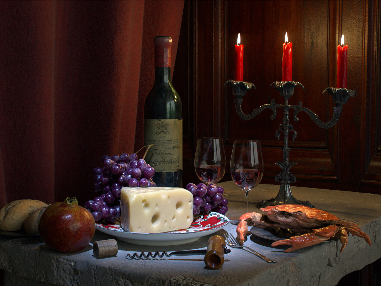 Wingfox workshop - Photorealistic Still Life Scene Creation : A Dinner ...