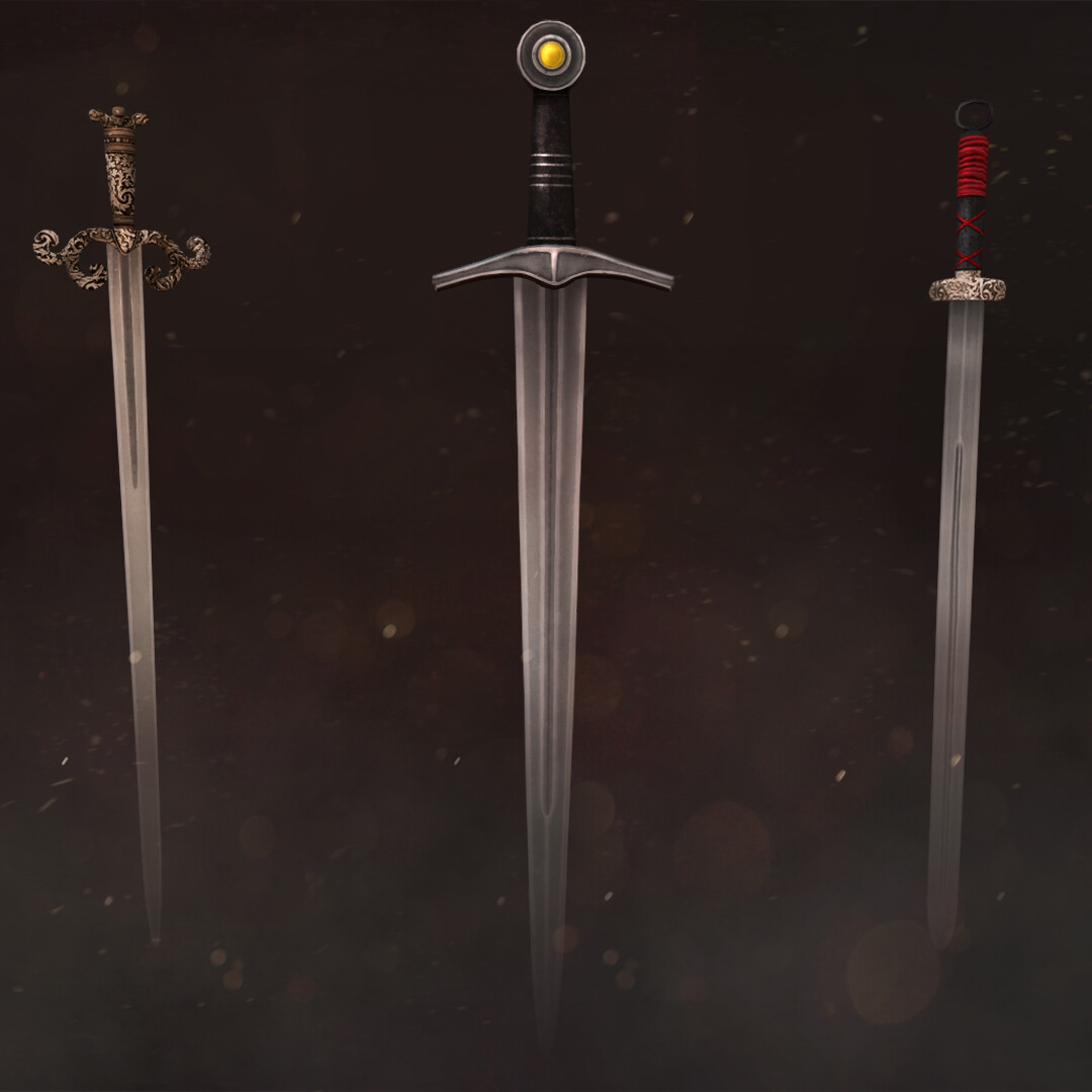 ArtStation - Elly and the Ruby Atlas - Legendary Swords