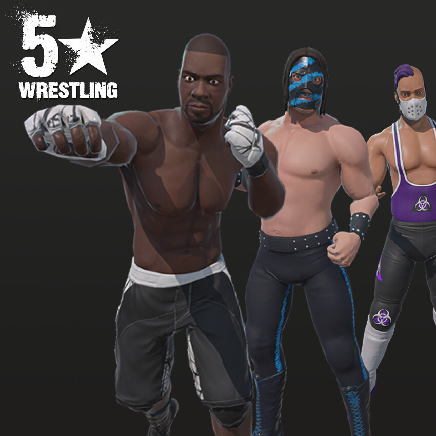 ArtStation - 5 Star Wrestling - Characters