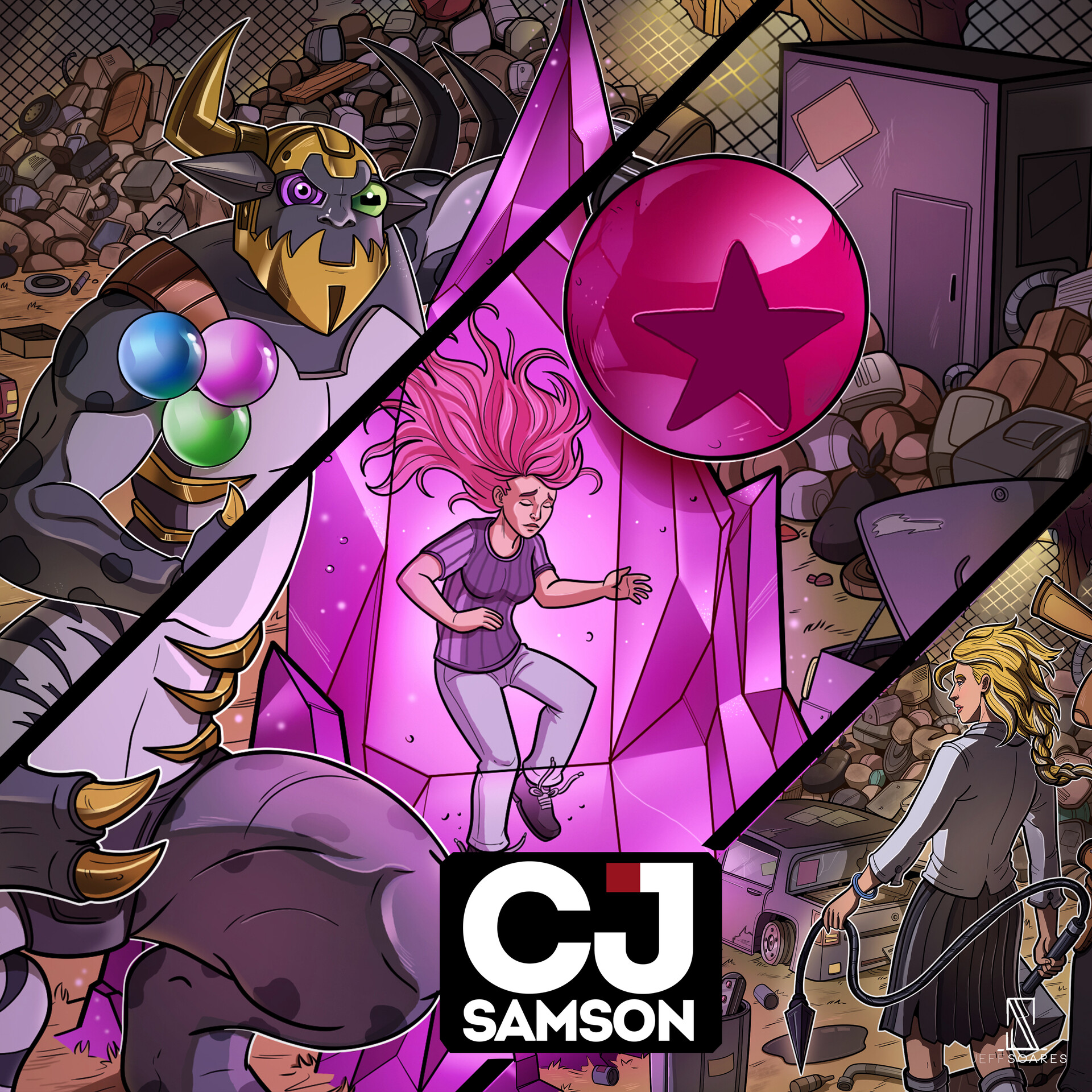 ArtStation - Junkyard Monster - CJ SAMSON promo art III