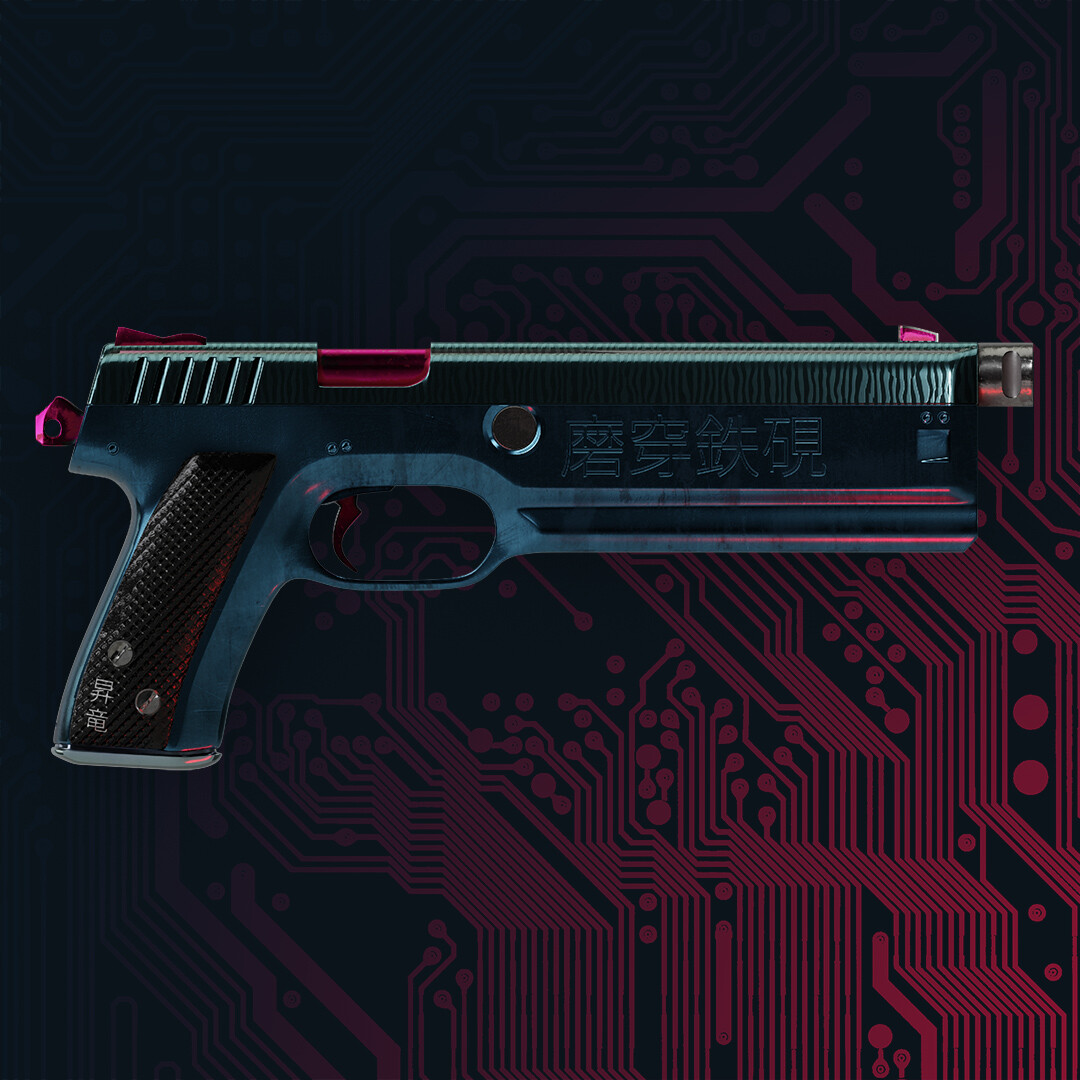 ArtStation - Cyberpunk 2077 Kongou Pistol - Fan Art [legacy]