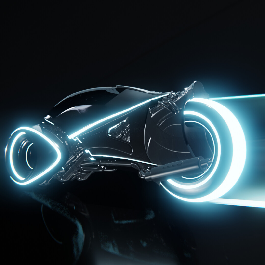 ArtStation - Tron Lightcycle Fan Animation